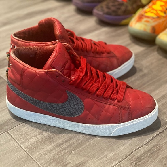 Shoes | Nike Blazer Supreme Red | Poshmark